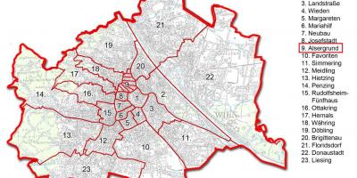 Viena hartă - Hărți Viena (Austria)